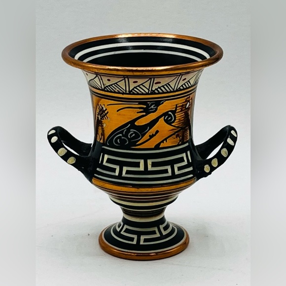 Accents | Vintage Greek Trophy Style Vase Copper Hand Made In Greece ...